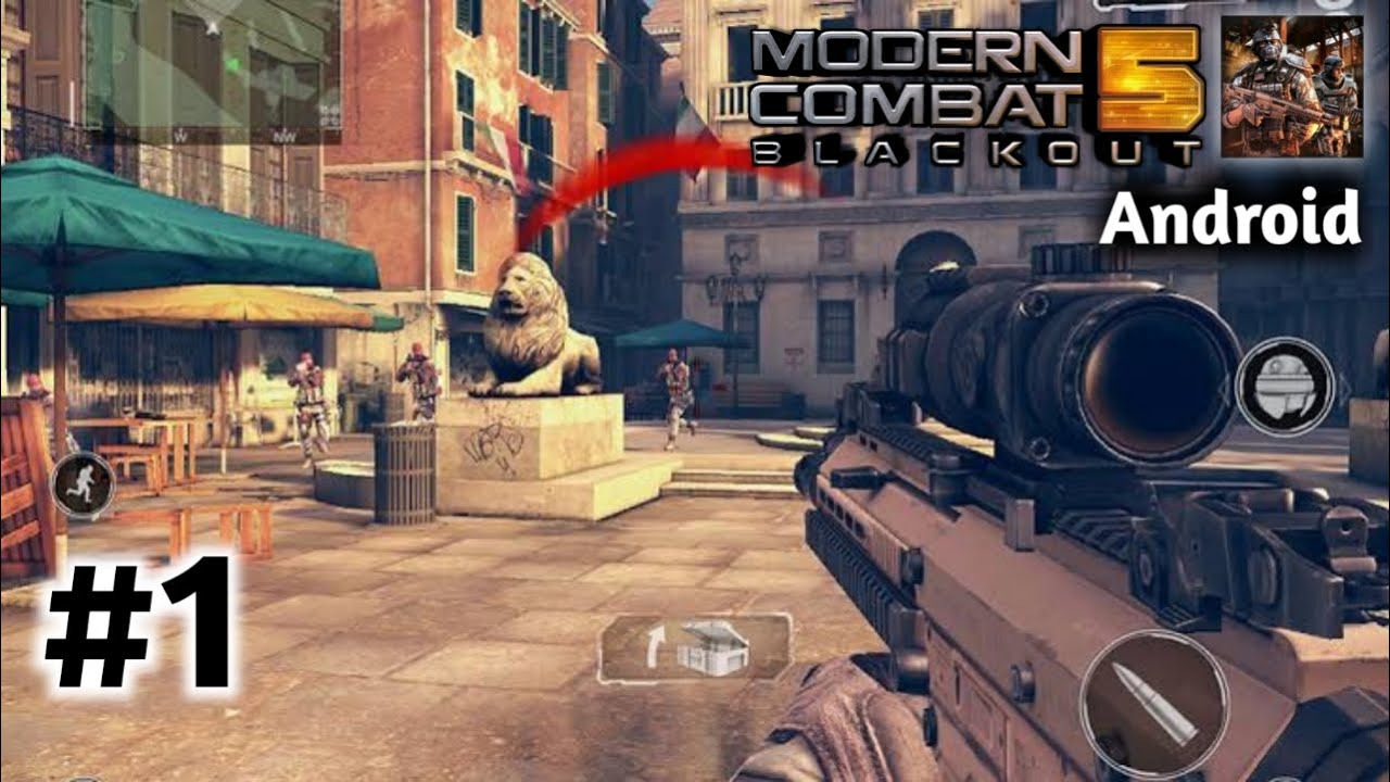 MODERN COMBAT 5 GAMEPLAY #1 || I RESCUE THEM FROM TERRIORIST ATTACK ...