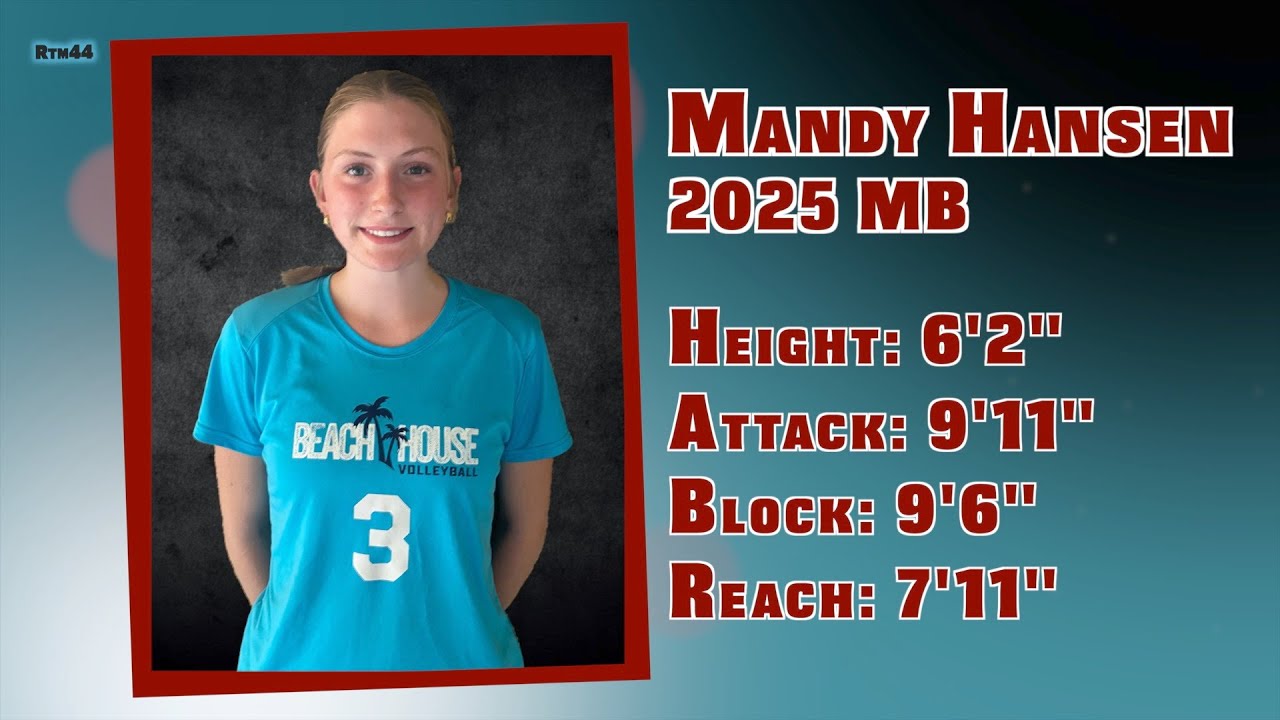 Mandy Hansen Santa Clara Beach VBall - YouTube