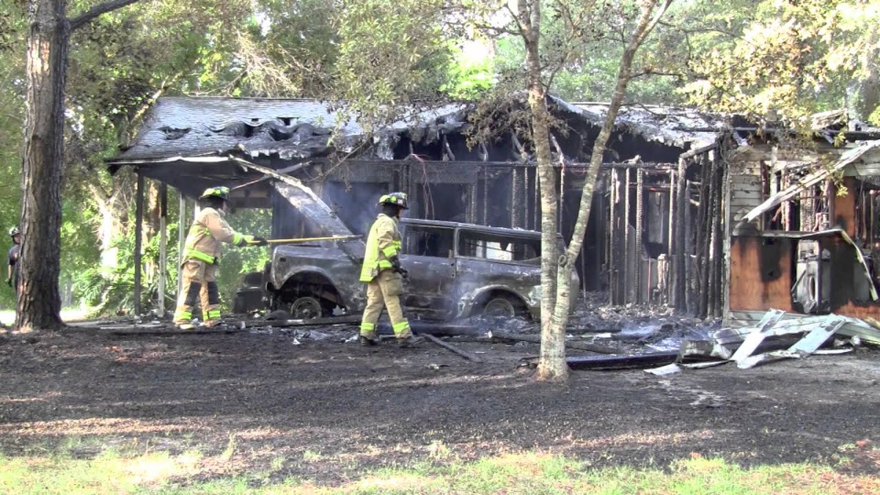 Palm Bay Fire Rescue Fire Mop-up 6.23.11 - YouTube