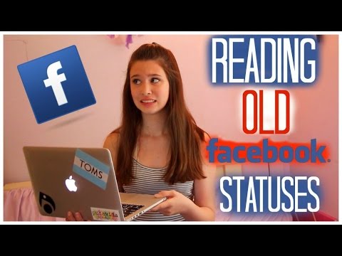 REACTING TO MY OLD FACEBOOK STATUSES - YouTube