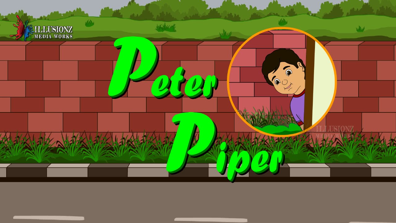 Peter Piper English Nursery Rhyme - YouTube