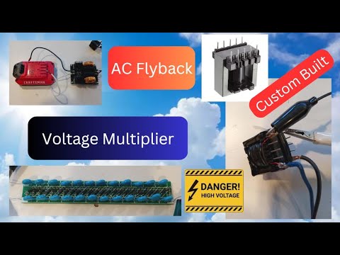 High Voltage AC Flyback with Multiplier - YouTube