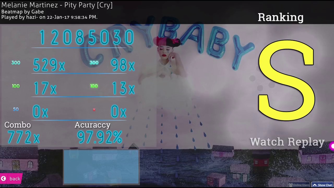 osu! » Melanie Martinez - Pity Party [Cry] - YouTube
