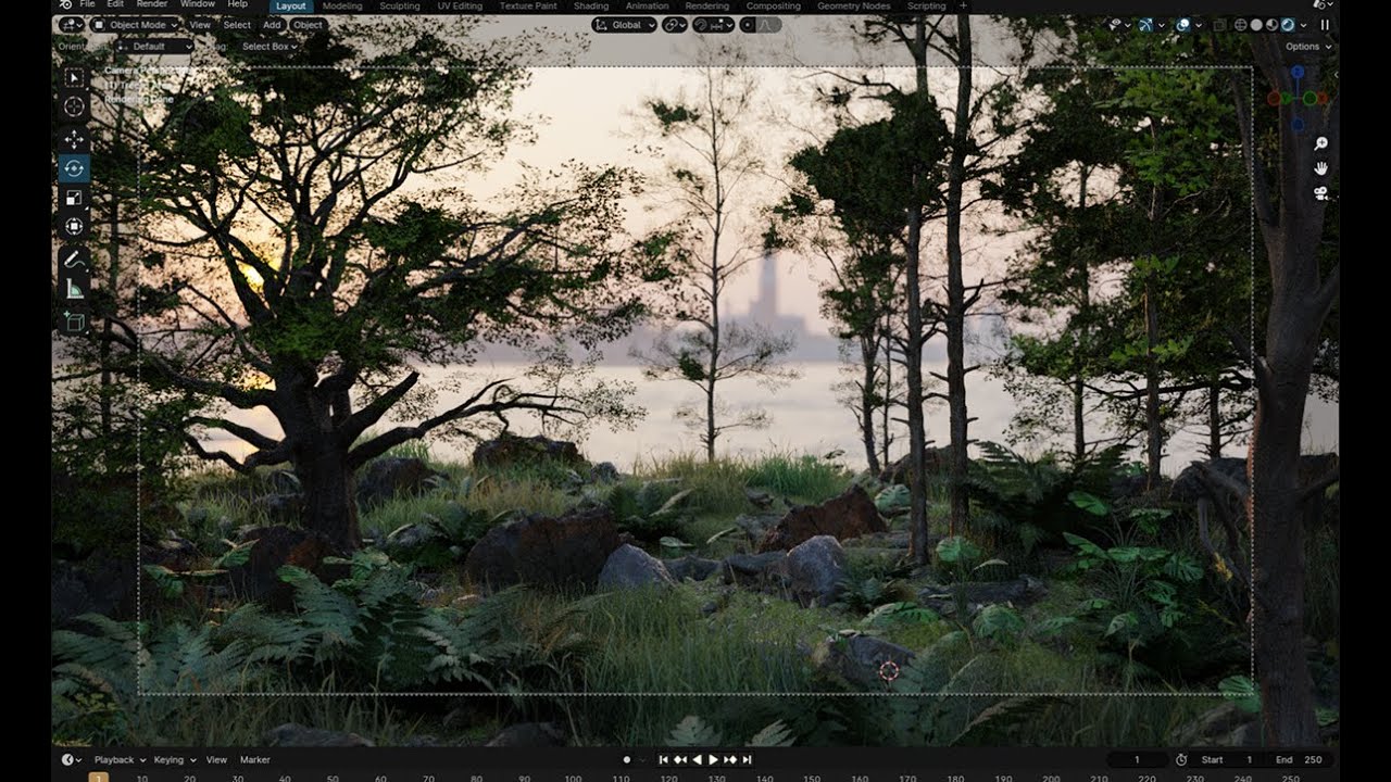 Forest Gen - Procedural Forest Creation in Blender - YouTube