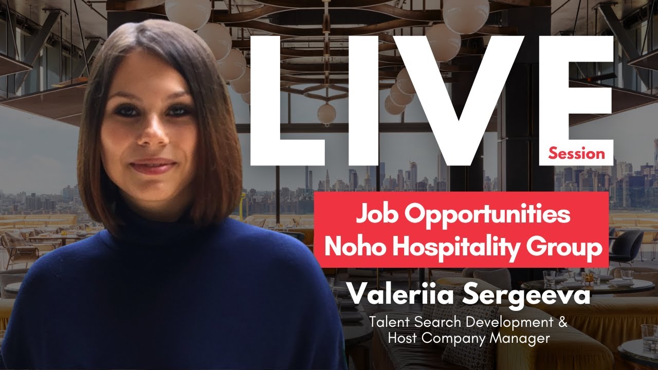 Job Opportunities at Noho Hospitality Group | Live Session - YouTube