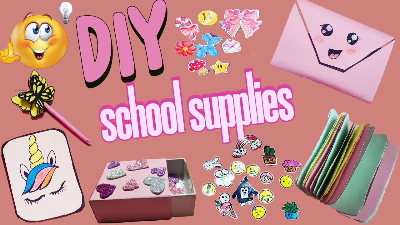 Diy school supplies 🥰/Amazing hand craft 💯/Amazing ideas 💡 - YouTube
