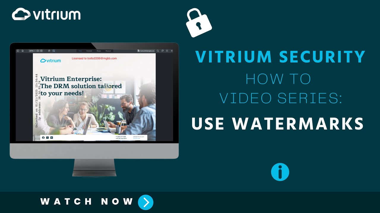 How to Use Watermarks in Vitrium DRM Software - YouTube