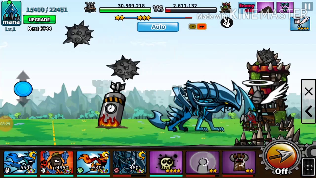 CARTOON WARS 3 - hard mode stage 1(level 1-10)l bad audio - YouTube