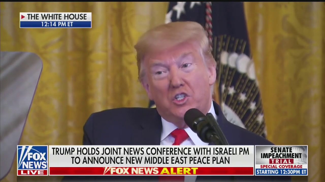President Trump On His Middle East Peace Plan: Our Plan Is The Most ...