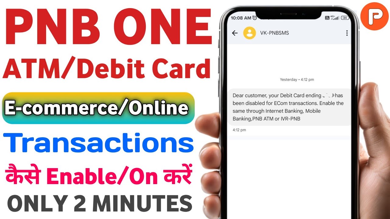 PNB Bank Atm Card E-commerce Transaction Kaise Enable Karen | 2024 ...