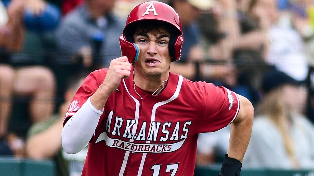 Razorbacks' Brady Slavens on improvement at plate over last month of ...