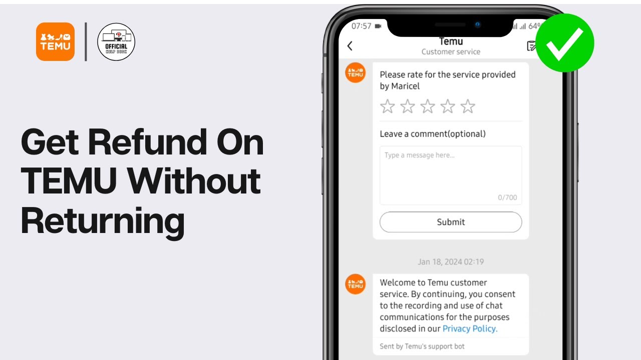 How To Get Refund On TEMU Without Returning (2024) - YouTube