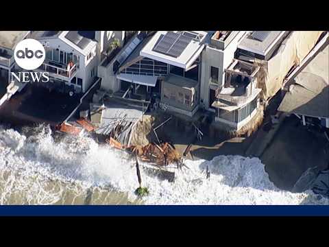 Homes along SoCal coast destroyed by Pacific storms