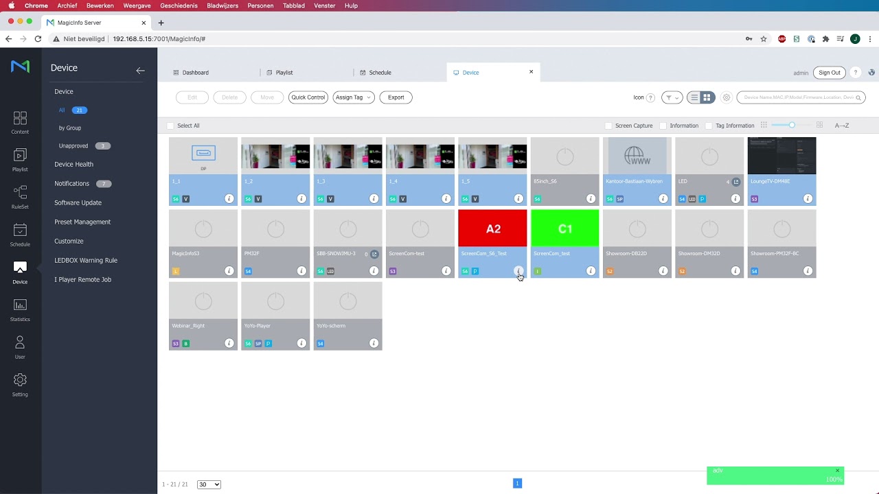 MagicInfo Services shows how to work with advertisement playlist - YouTube