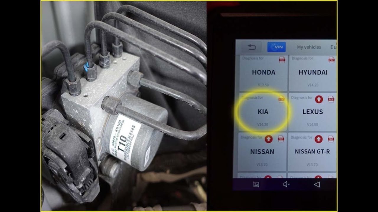 2020 KIA Soul ABS Pump and Solenoid Activation with Xtool D7 Scan Tool ...
