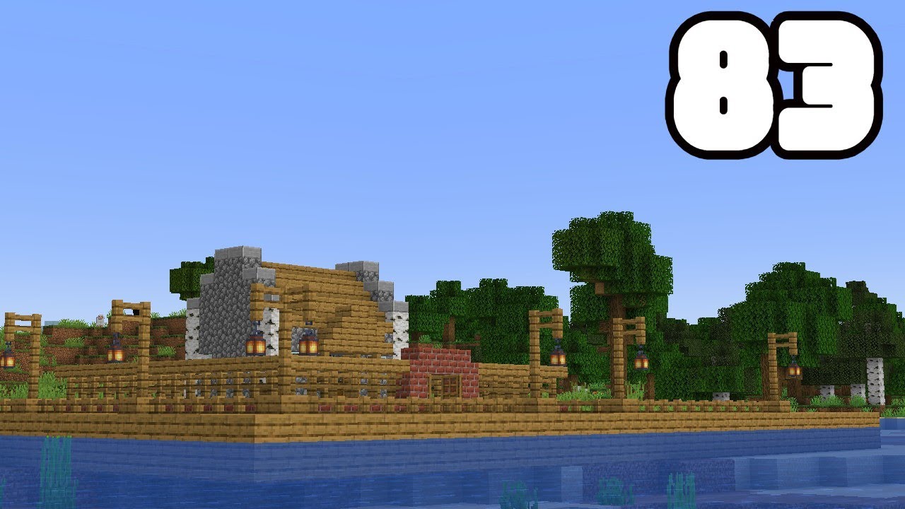 Let's Play Minecraft 83 - Finishing The Wharf - YouTube