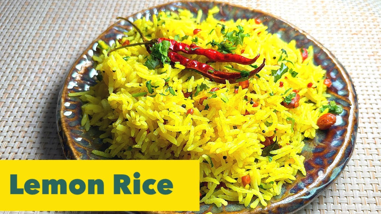 Lemon rice recipe | How to make South Indian style Lemon rice in Hindi ...
