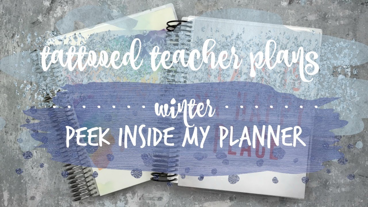 winter 2017-18 peek inside my planner! • erin condren hourly flip ...