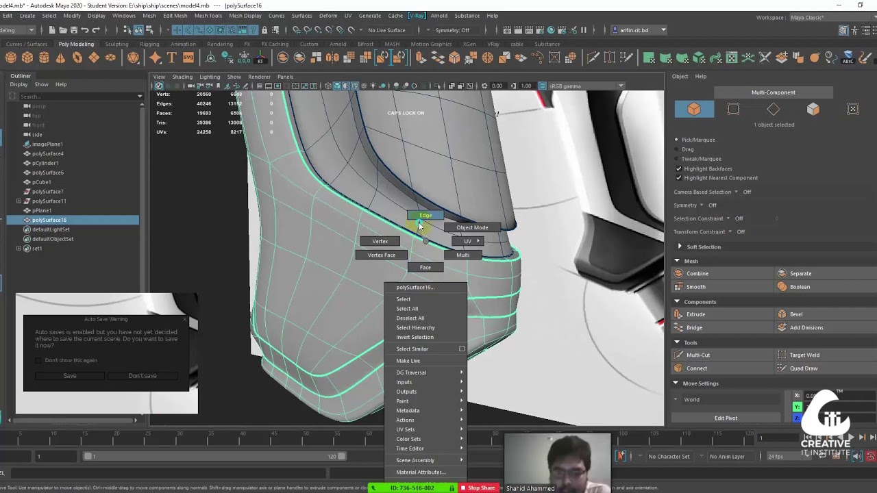 Hard surface modeling online class video 08/02 - YouTube