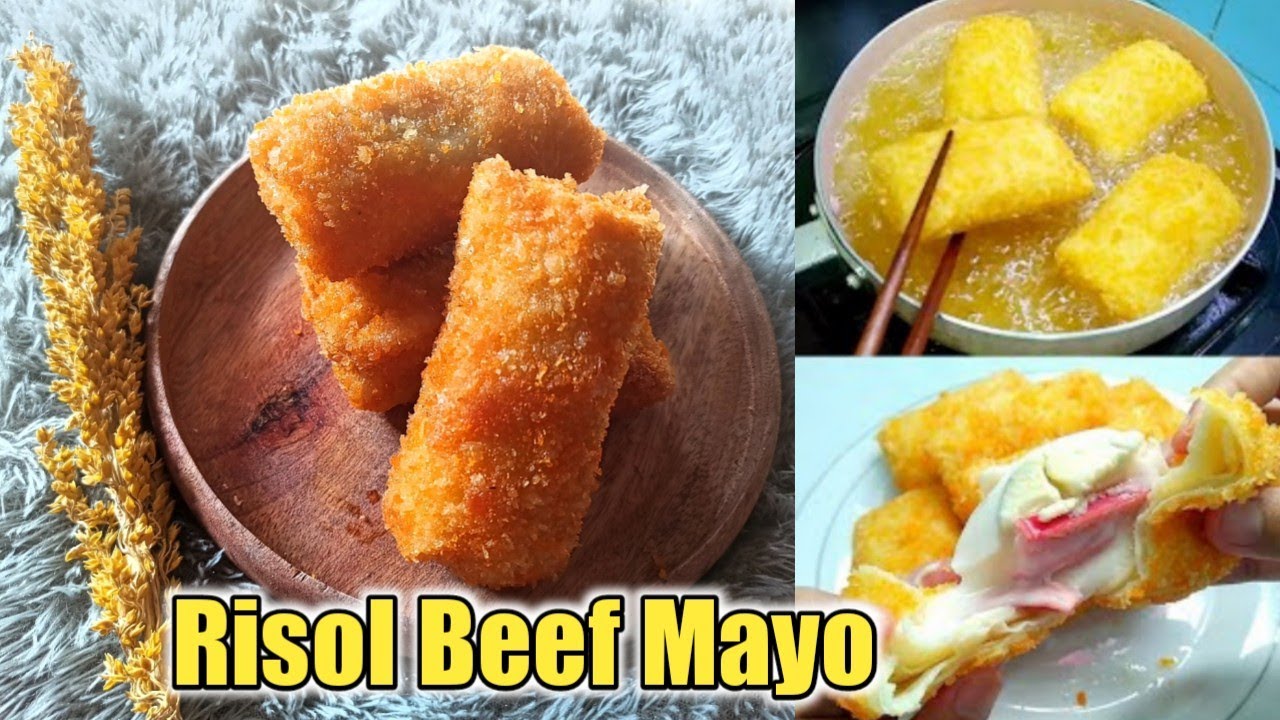 Risol Beef Mayo | Risoles Mayonaise kulit lumpia - YouTube
