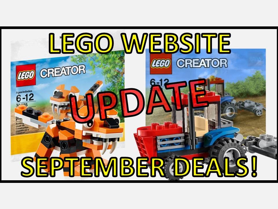 LEGO CREATOR TIGER 30285 & TRACTOR 30284 LEGO WEBSITE DEALS UPDATE ...