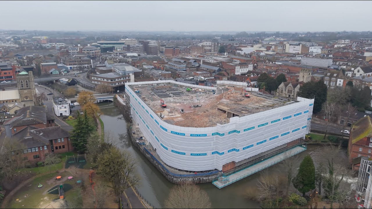 Feb 2025 - Debenhams Guildford demolition update, building is almost ...