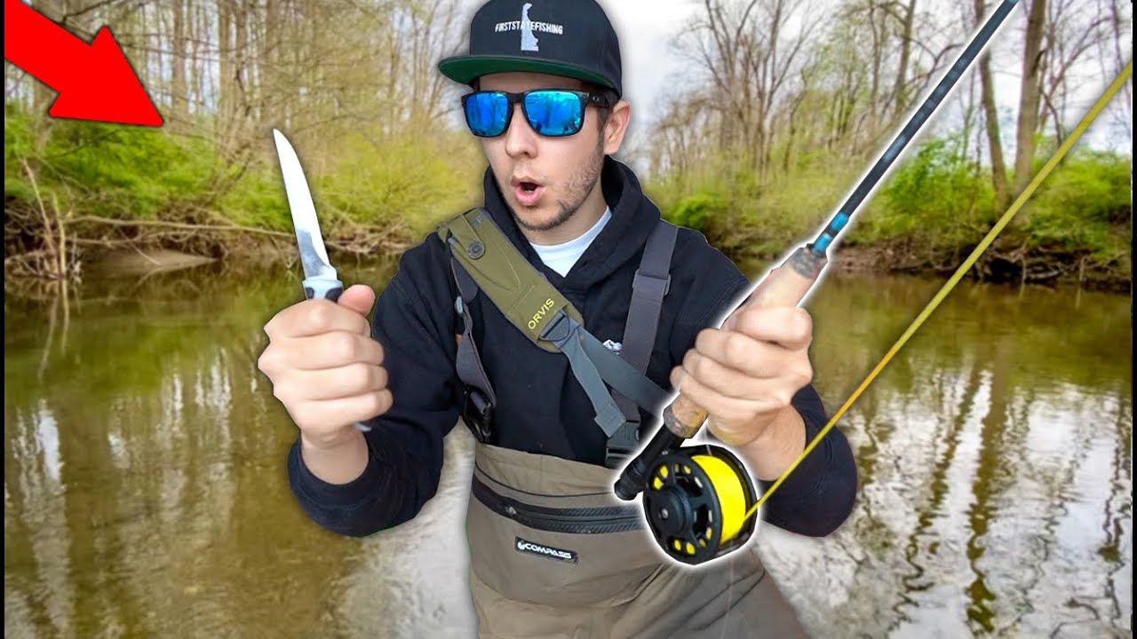 CATCH MY OWN FOOD - Creek Fishing! (Catch Clean Cook) - YouTube