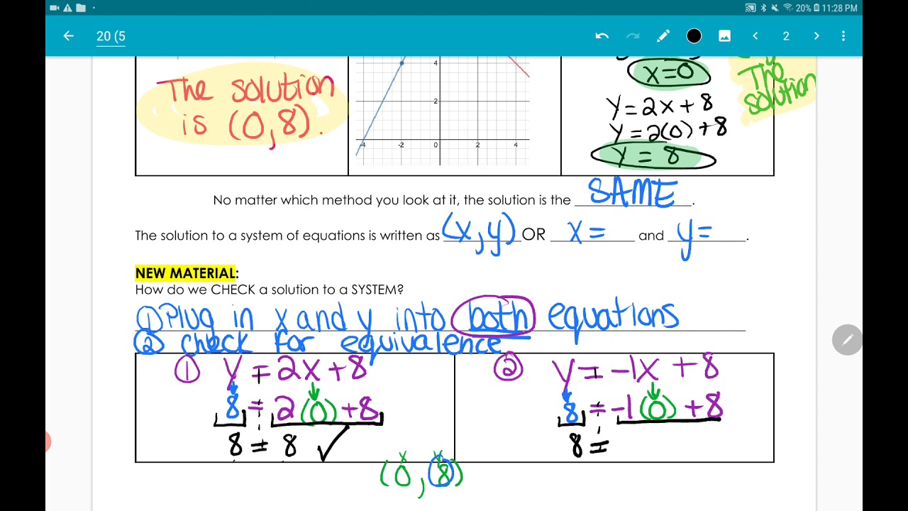 Monday 4/20 (5.4 day 1 checking solutions) - YouTube