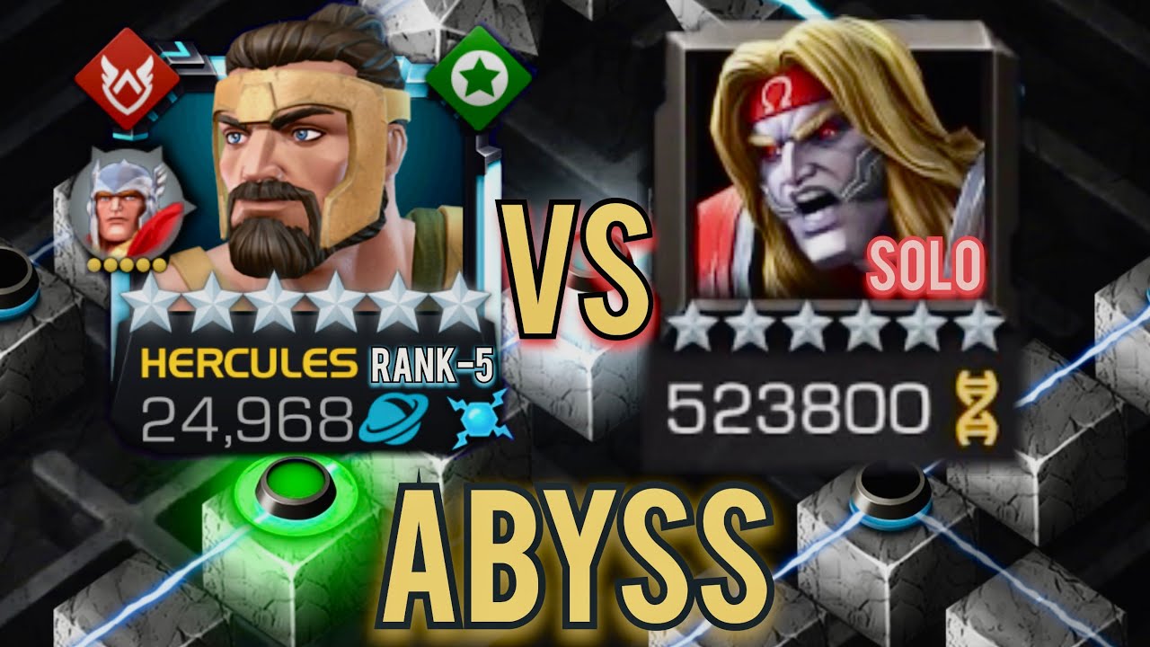MCOC | HERCULES RANK 5 VS EX. OMEGA RED | ABYSS | 2023 | Marvel | Kabam ...
