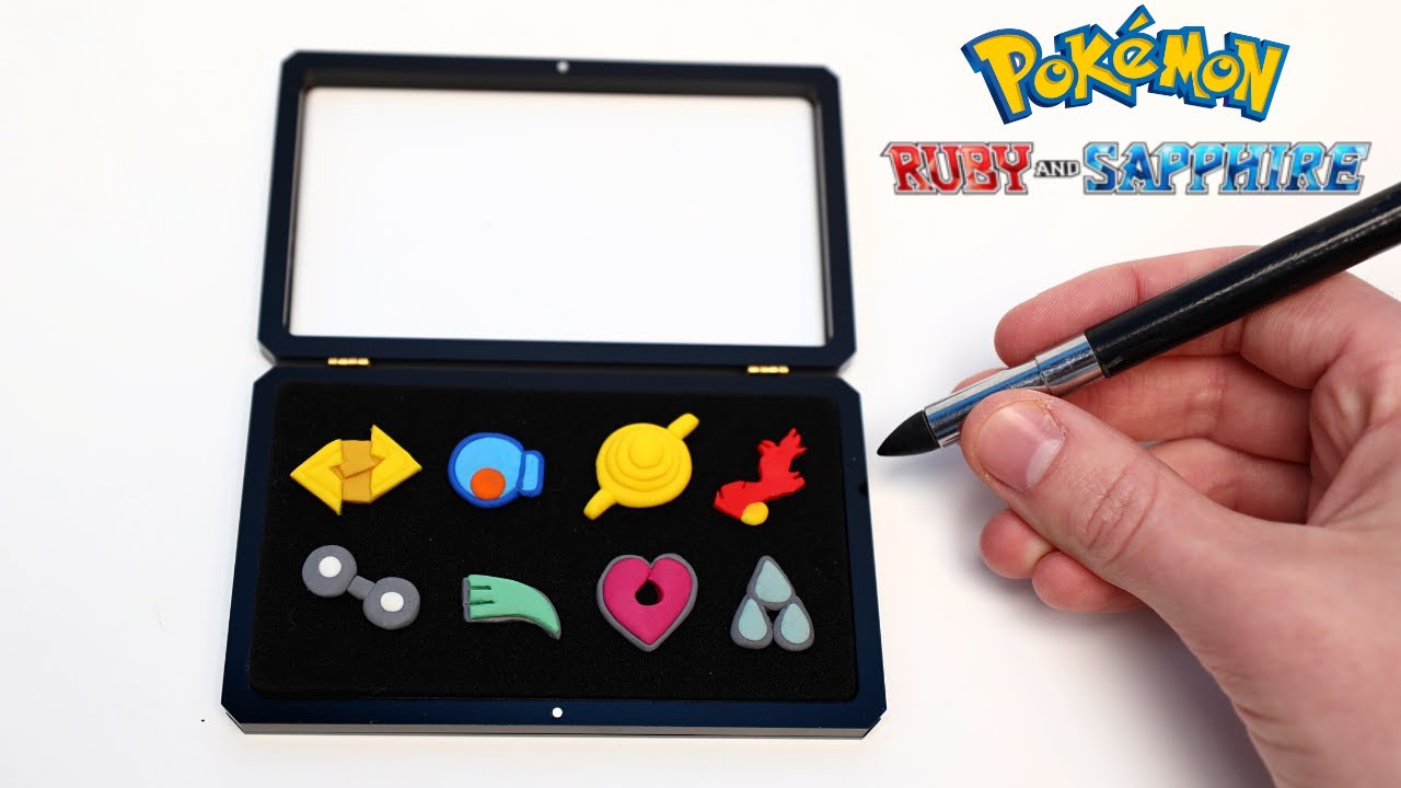 Making Pokemon Gym Badges (Hoenn Region) - Polymer Clay Tutorial - YouTube