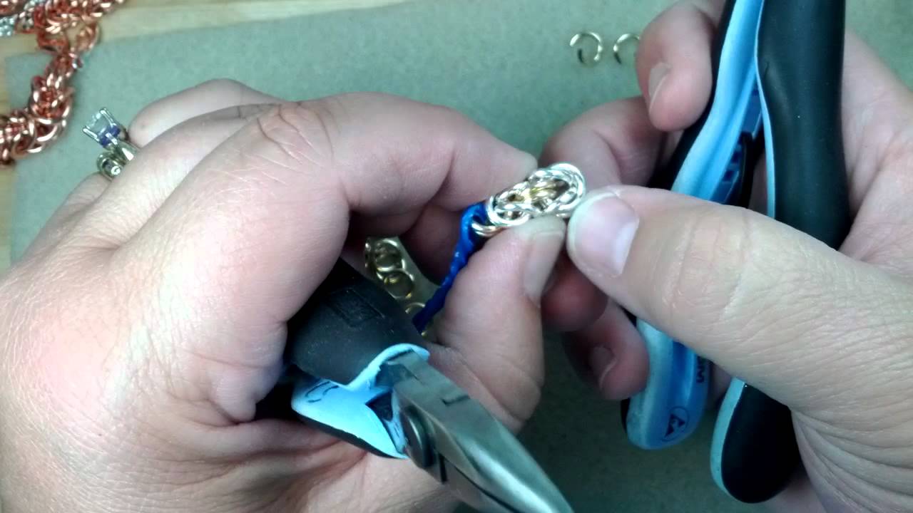 How to weave Byzantine Chainmaille Weave Tutorial - YouTube