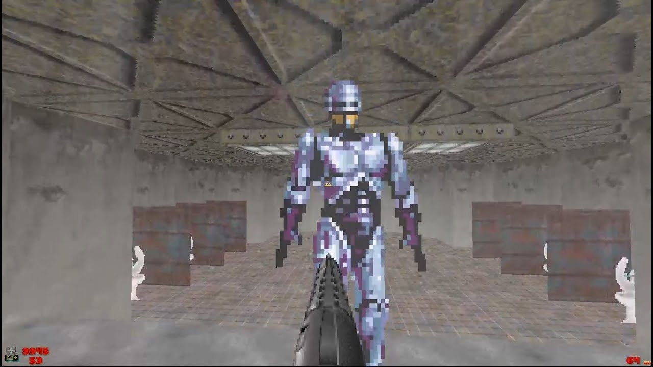 DOOM MOD ROBOCOP By Impie MAP 02 - YouTube