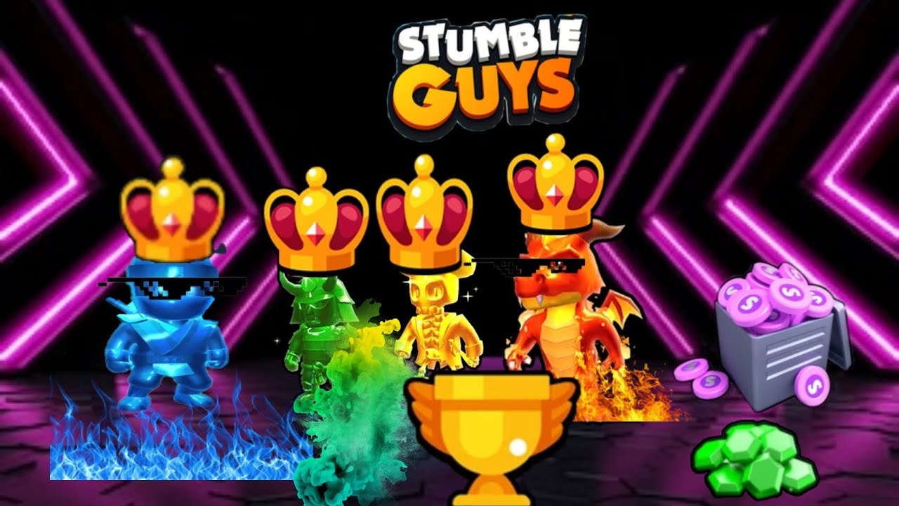 Stumble guys opening nebun 700 stumble tokens cu @bluesharks - YouTube