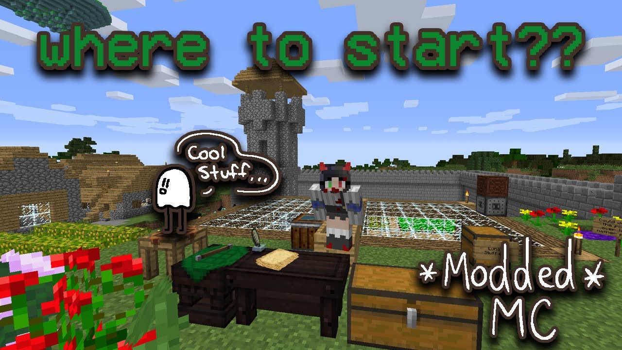 old school minecraft X crazy mods | Modded Minecraft [TWITCH VOD] - YouTube