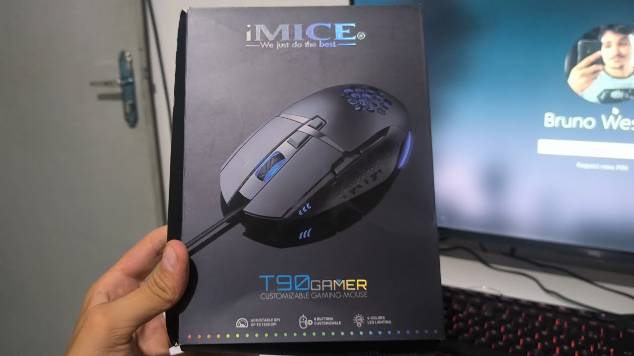 mouse t90 gamer imice como trocar de cor ou fixa #mouset90imice # ...