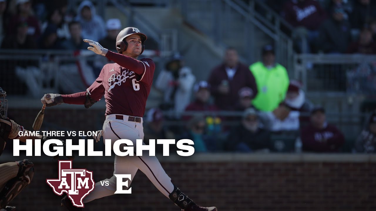 Highlights: Texas A&M 12, Elon 6 - YouTube