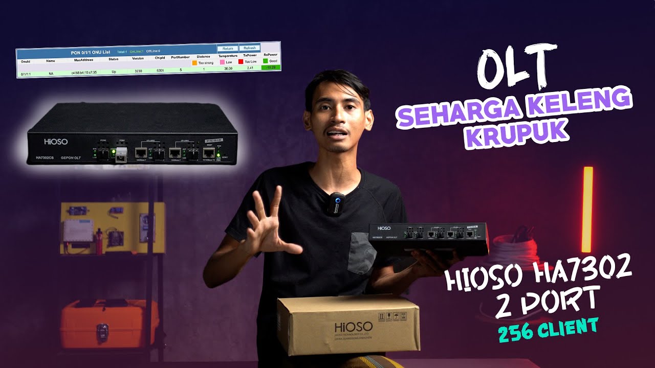 CARA MEMAKAI OLT HIOSO 2 PORT HA7302CS MUDAH & MURAH - YouTube