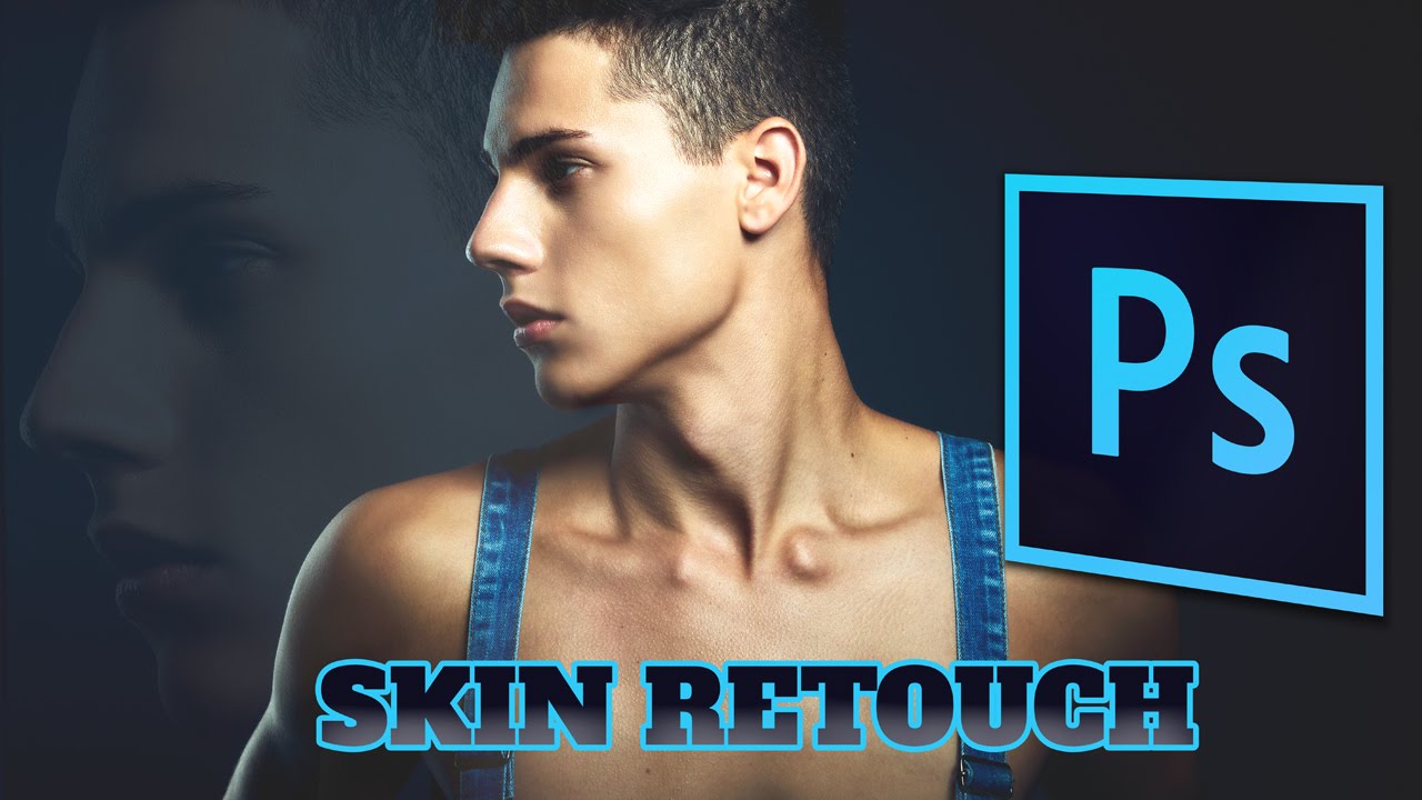 Beauty male skin retouch lapse with Adobe Photoshop - YouTube