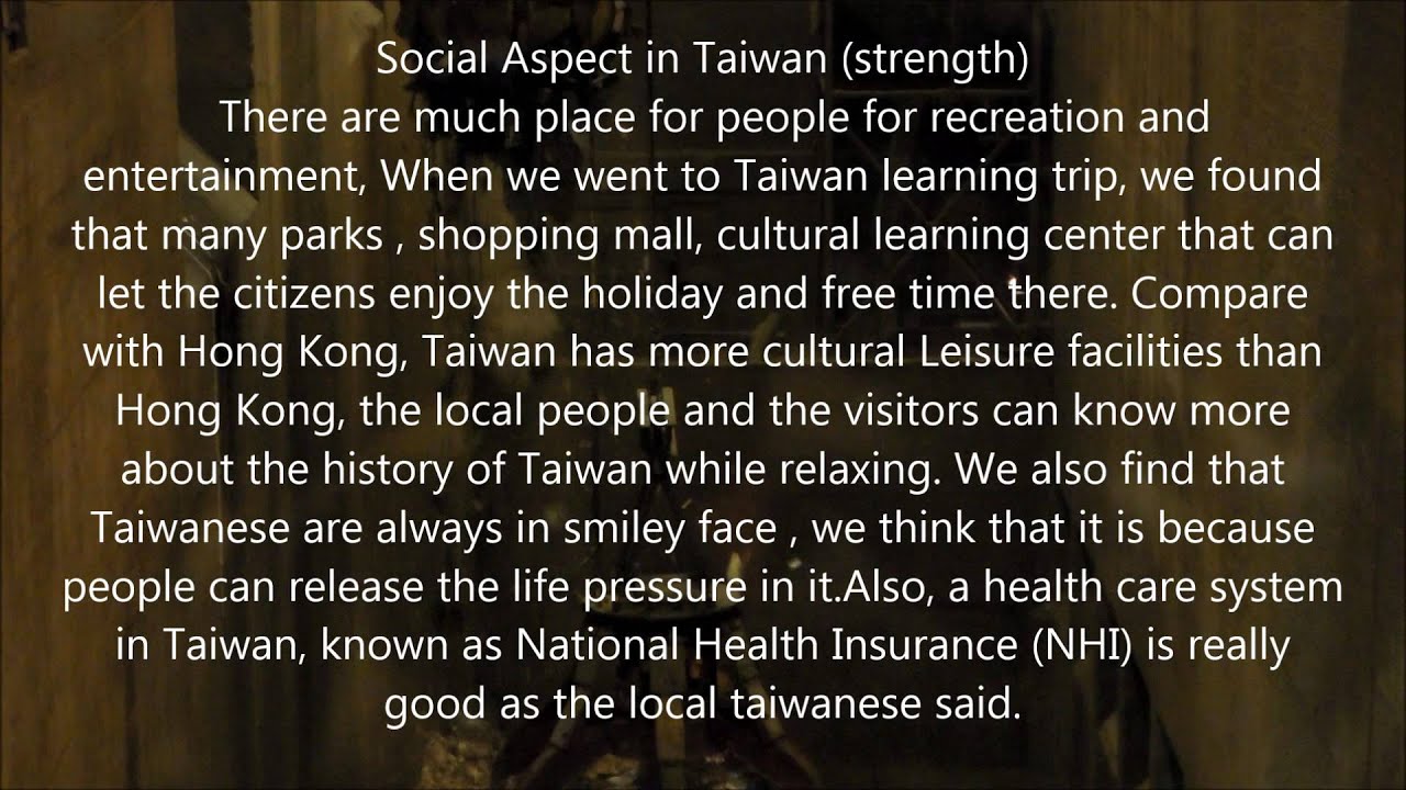 Evaluating the quality of life in Taiwan - 3T Group 4 ( Social ...