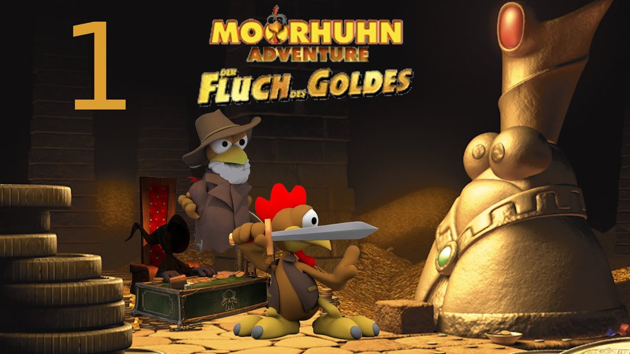 Seltsamer Traum & Böses Erwachen | Moorhuhn Adventure: Der Fluch des Goldes #1 - YouTube