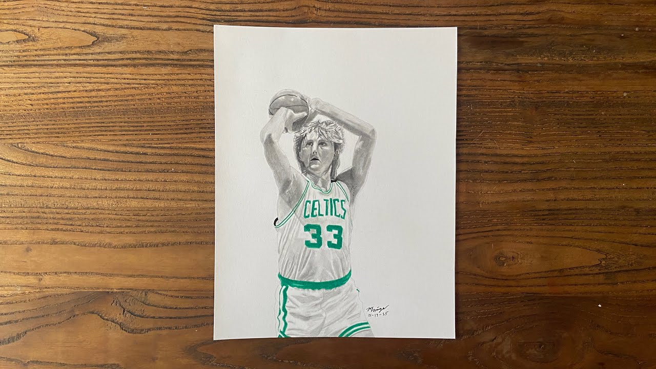 Larry Bird Drawing - YouTube