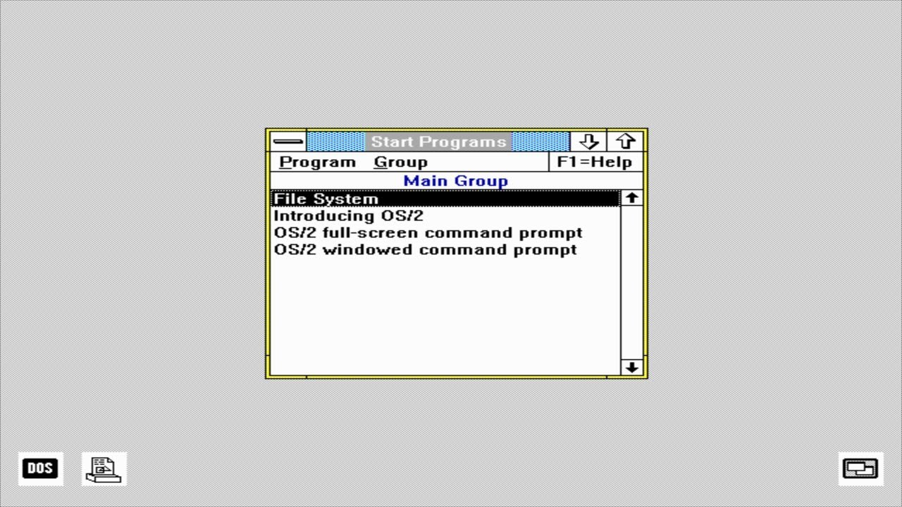 IBM OS/2 1.1 Extended Edition - YouTube
