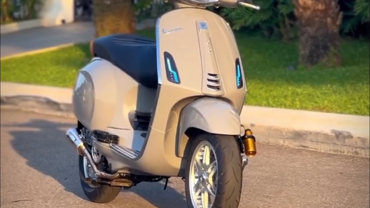 Vespa full modification part 1 | #vespa /#colors /#light /#horn /#sheet ...