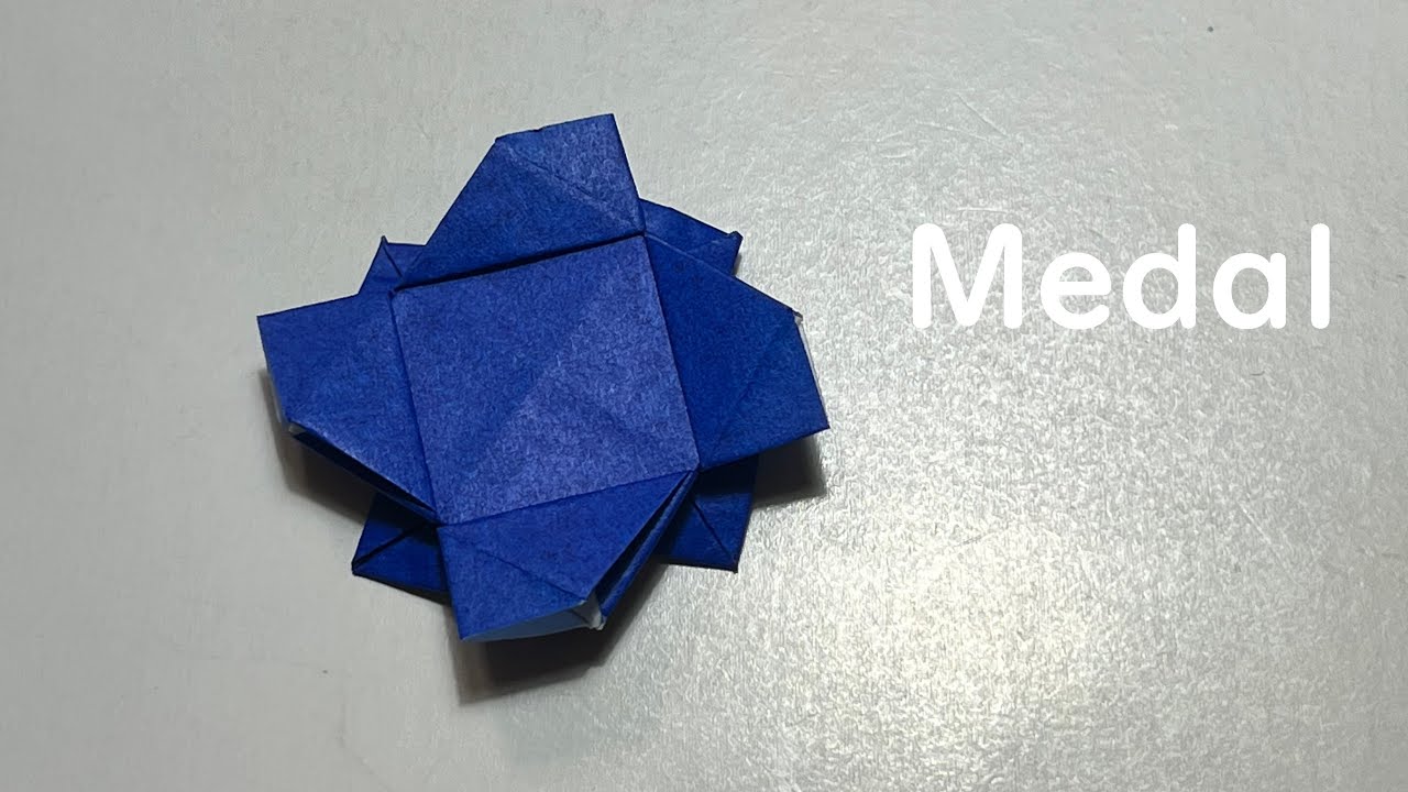 【折り紙・origami】メダル Medal - YouTube