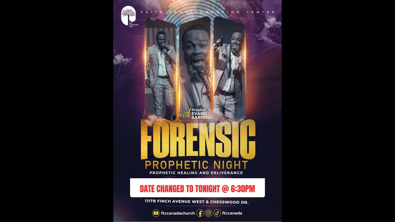 FORENSIC PROPHETIC NIGHT | WITH PROPHET EVANS BARNING | JANUARY 24TH ...