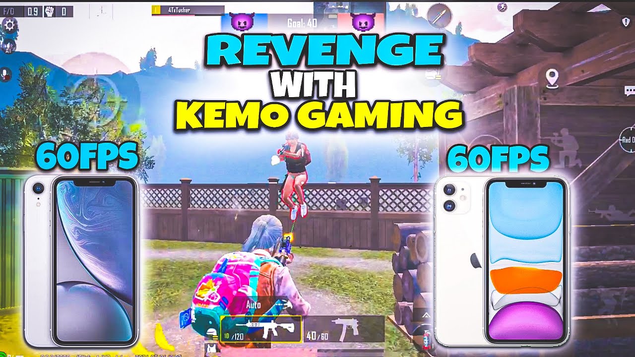 1v1 REVANGE WITH @Kemo.. GAMING || IPHONE XR vs IPHONE 11 60 FPS vs 60 ...