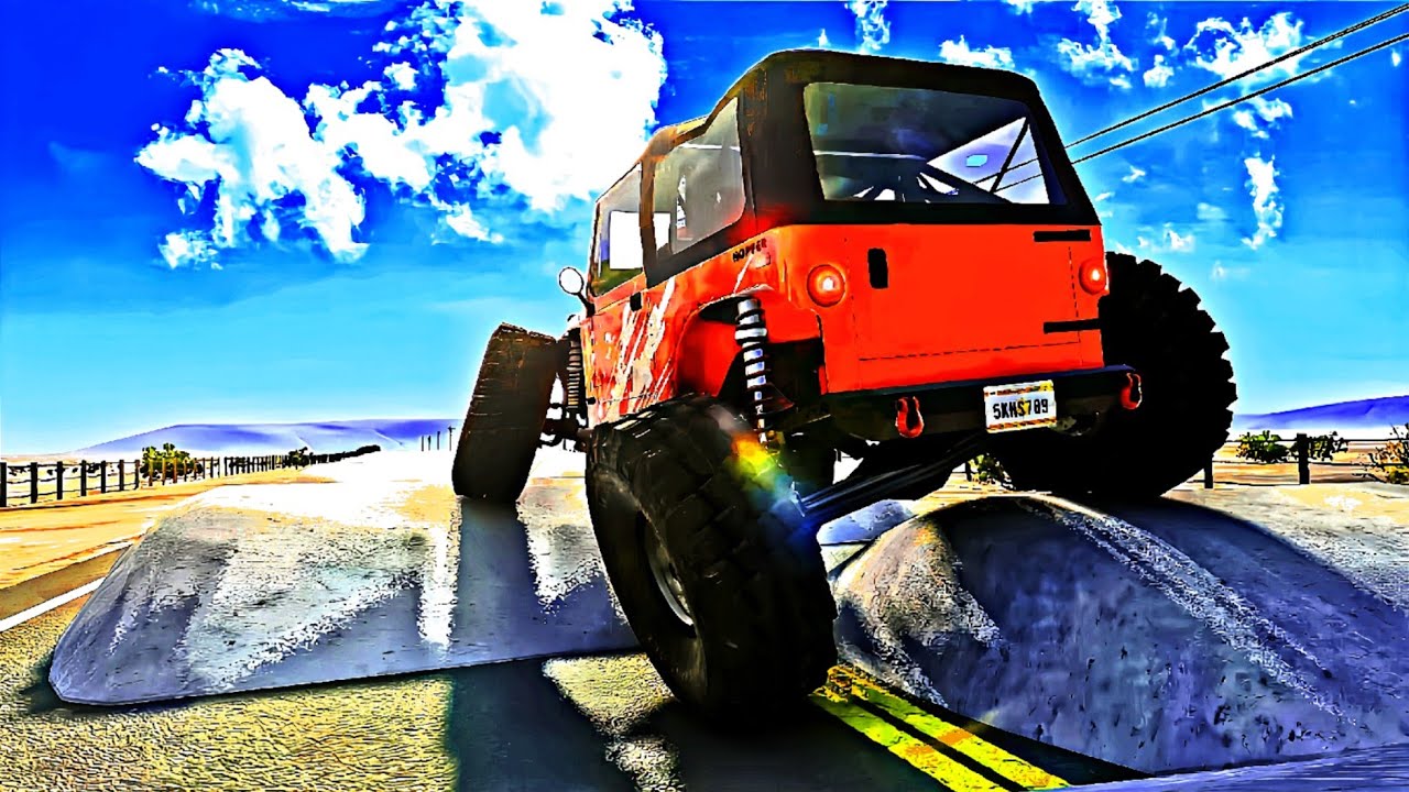 REALISTIC SUSPENSION DURABILITY TEST - Beamng drive #part1 - YouTube