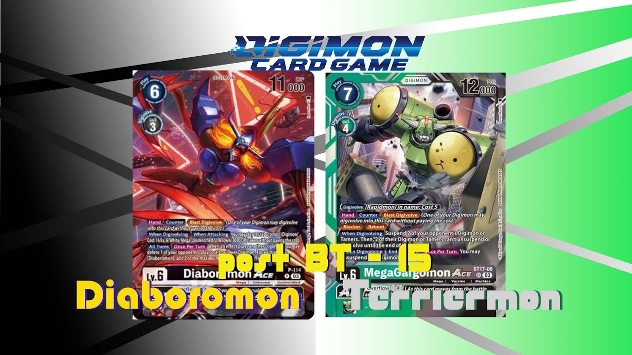 Diaboromon ACE vs Rapidmon ( Armor Purge ) ( Post BT - 15 ) - YouTube