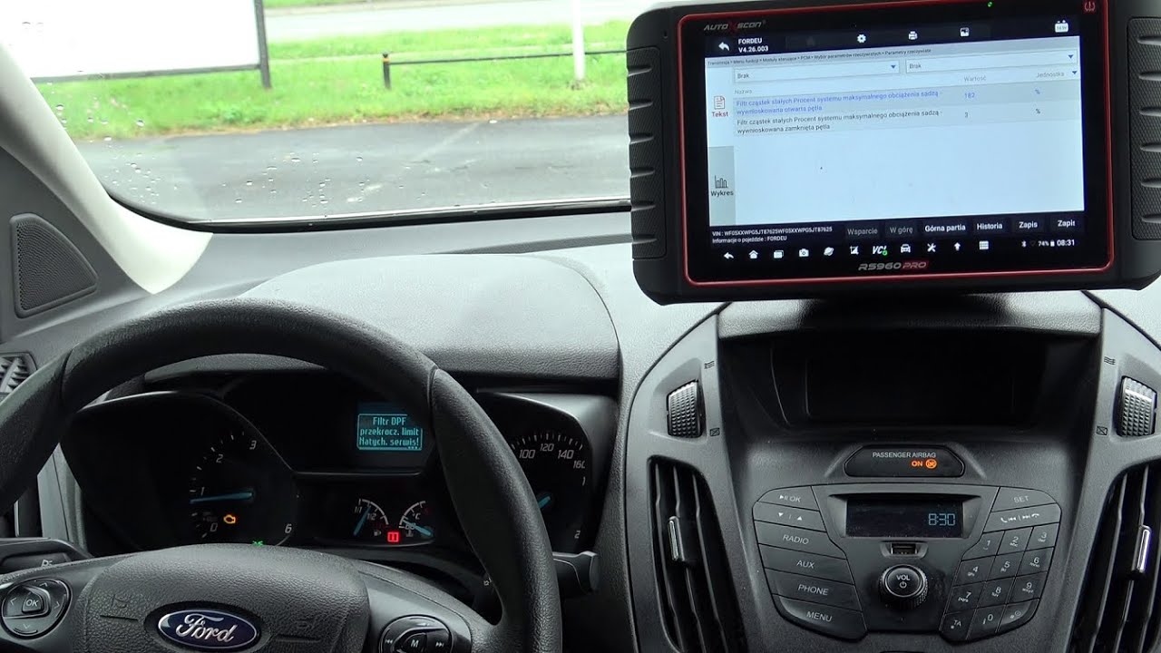 Ford Connect DPF P2463, sam się nie może zregenerować, stacjonarnie ...