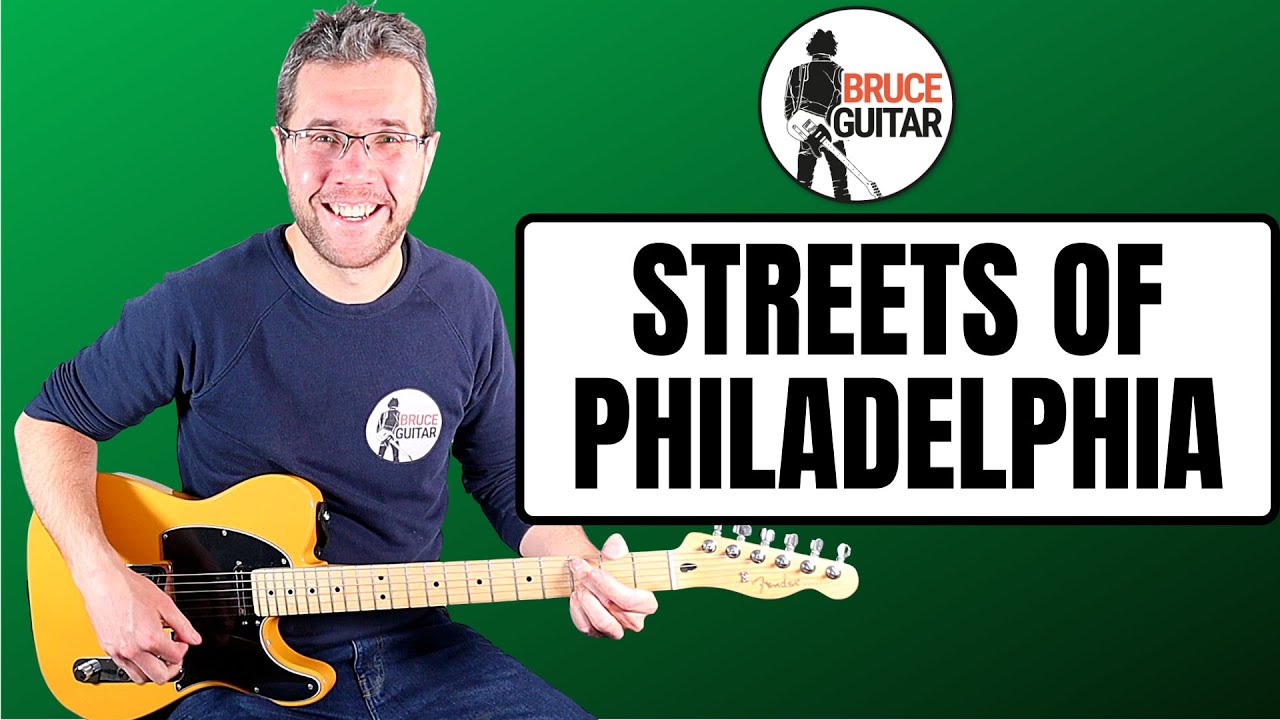 Bruce Springsteen - Streets Of Philadelphia guitar lesson - YouTube